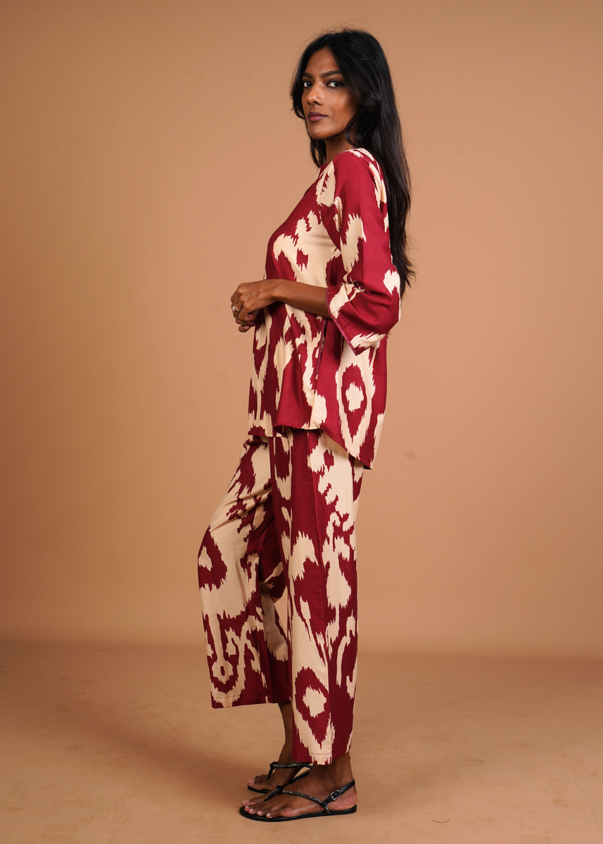Buy Radha Tunic Sets For Women | Navy Chandeliers | Azurina