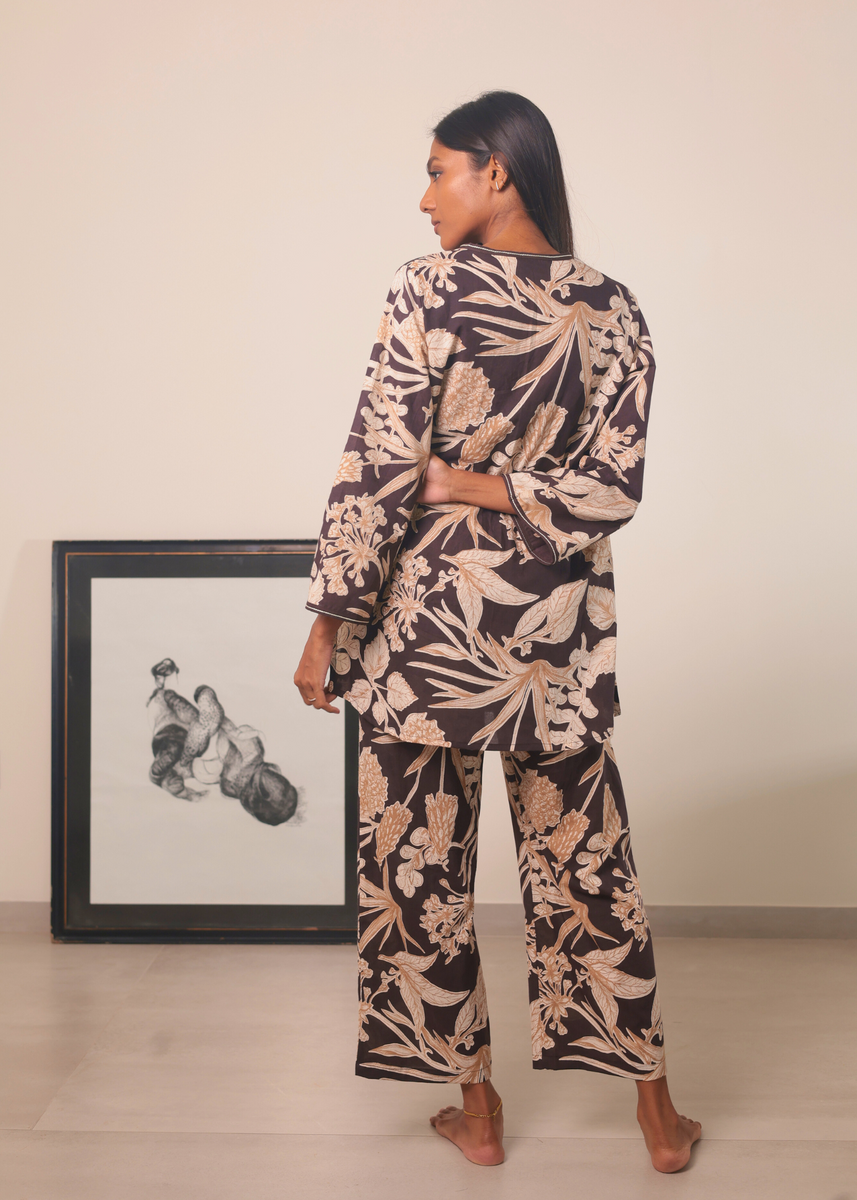Buy Yashoda Tunic Cotton Pajama Sets For Women | Azurina
